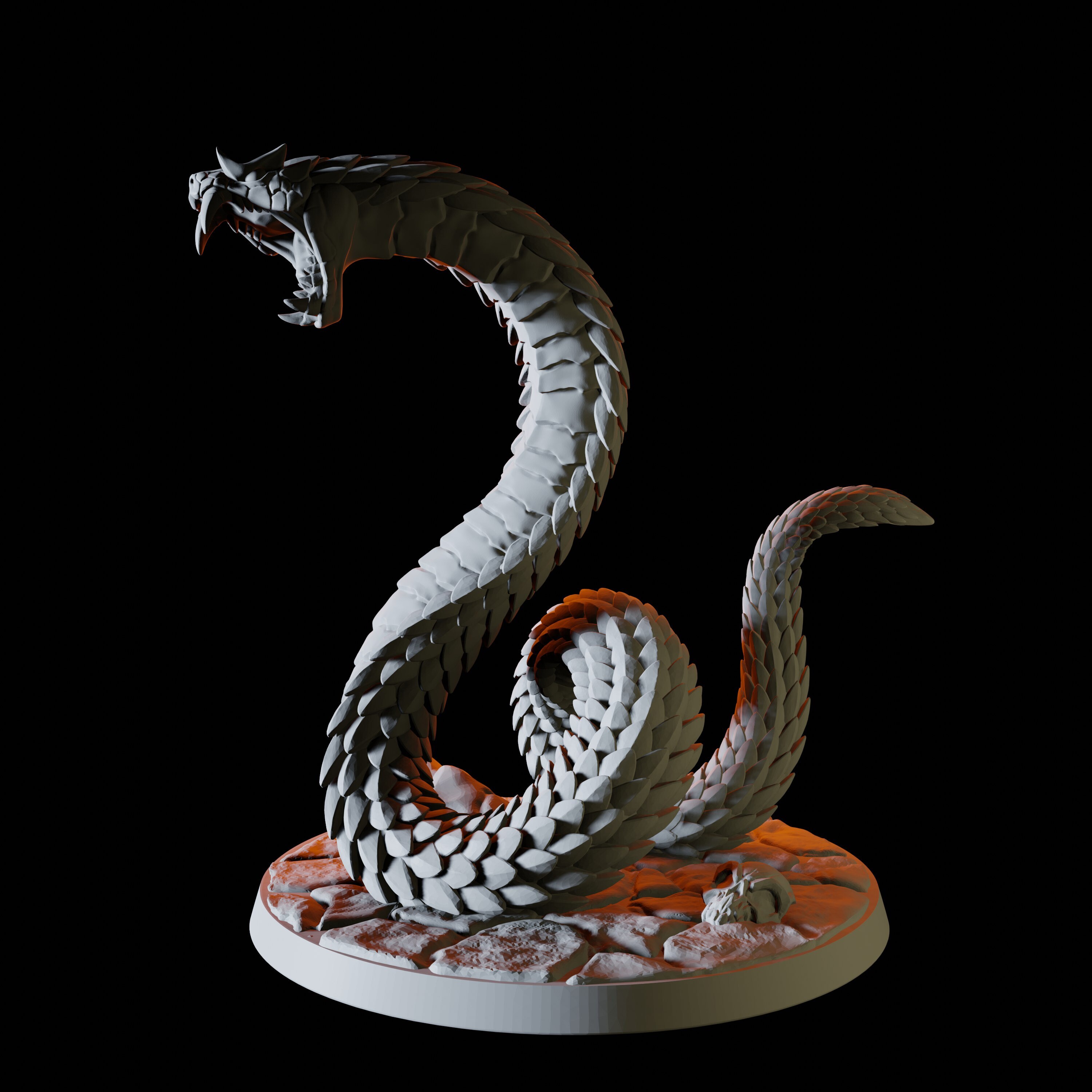 Giant Snake Miniature A for D&D Dungeons and Dragons - Etsy