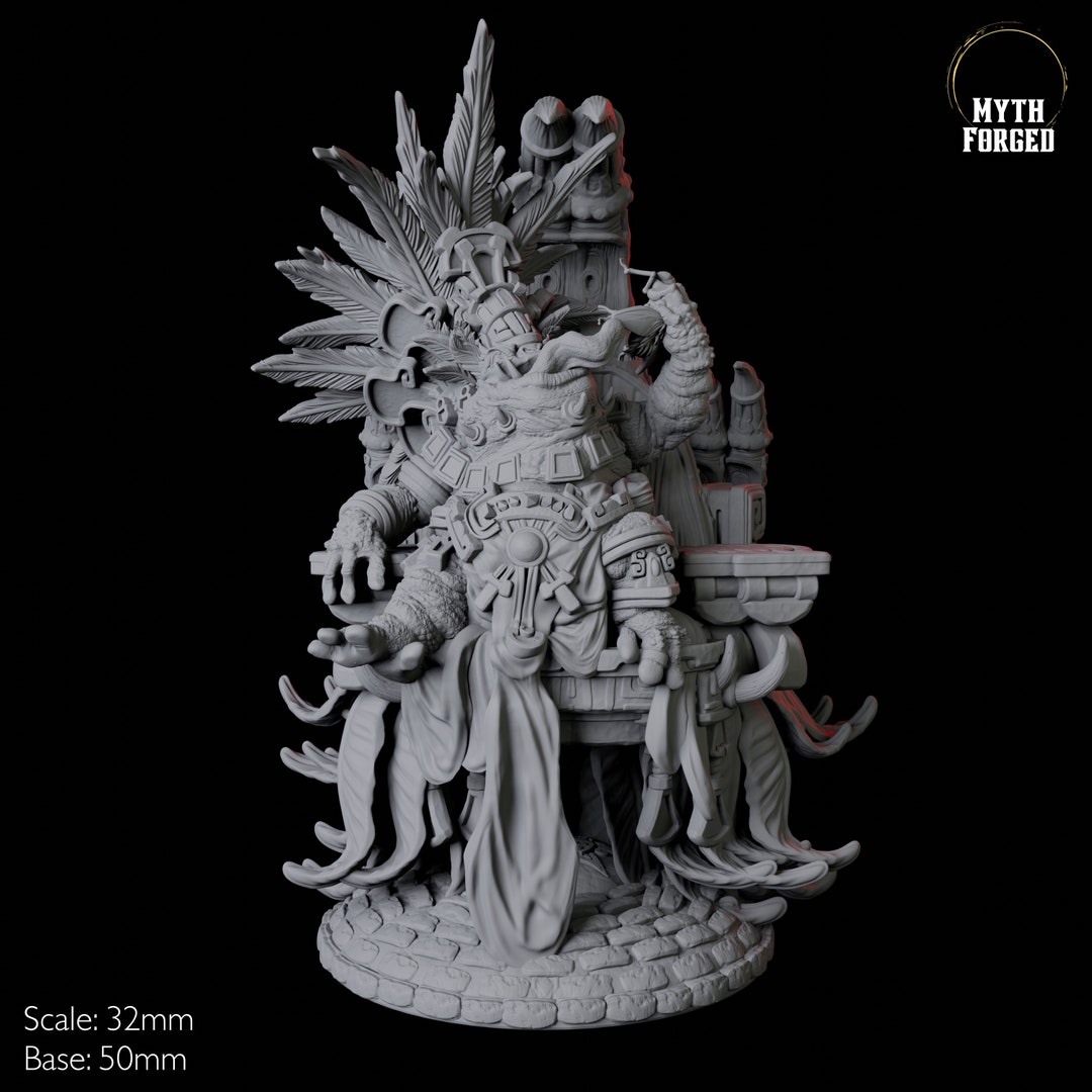 Slaad or Boggard High Priest Miniature for D&D, Dungeons and Dragons ...
