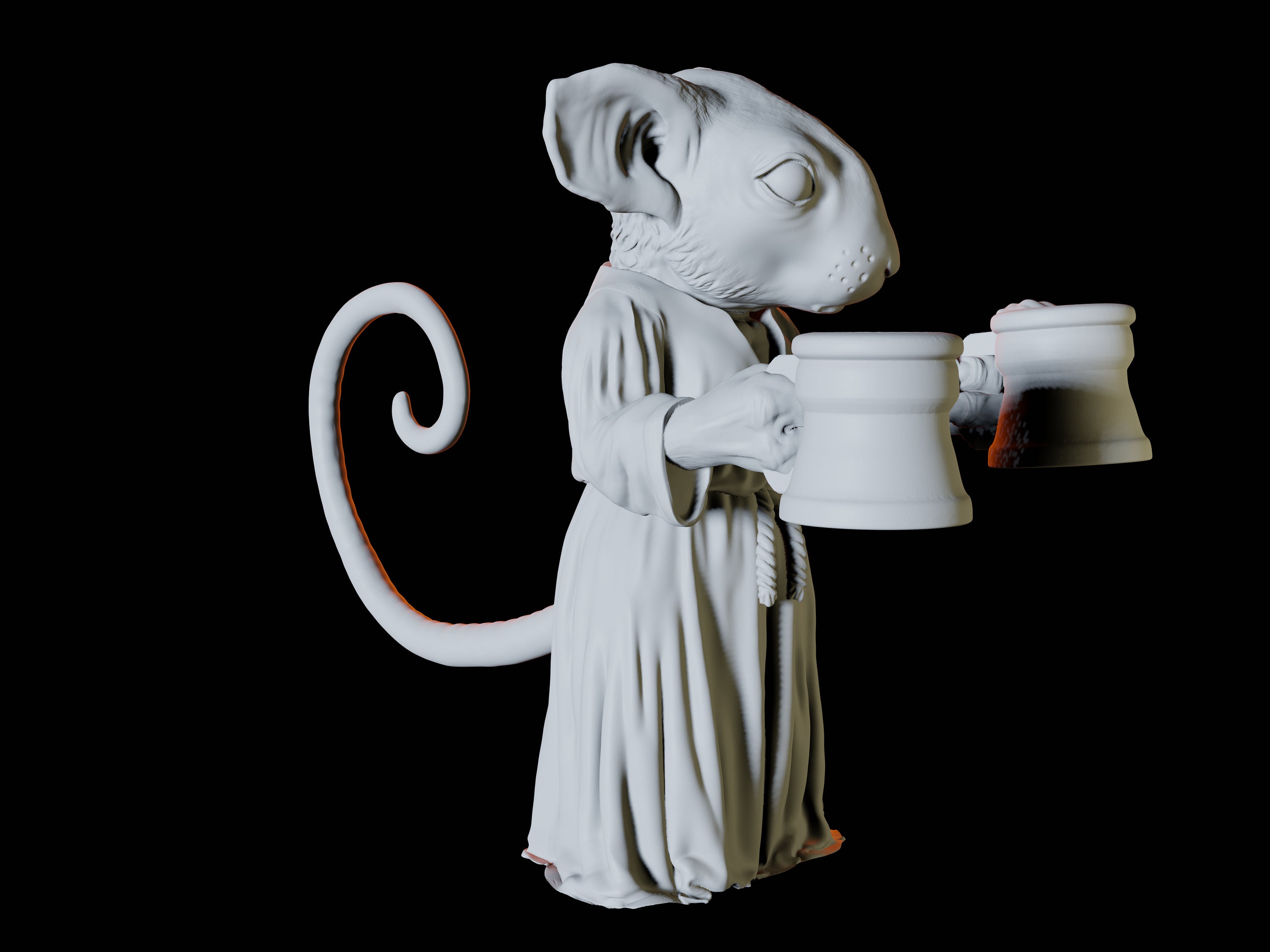 Three Mouselings, Mice, Mouse Miniature for D&D, Dungeons and Dragons ...