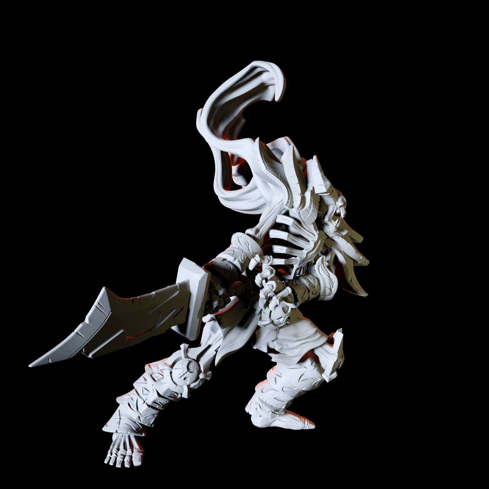 Demon Skeleton Miniature for D&D, Dungeons and Dragons, Pathfinder and ...