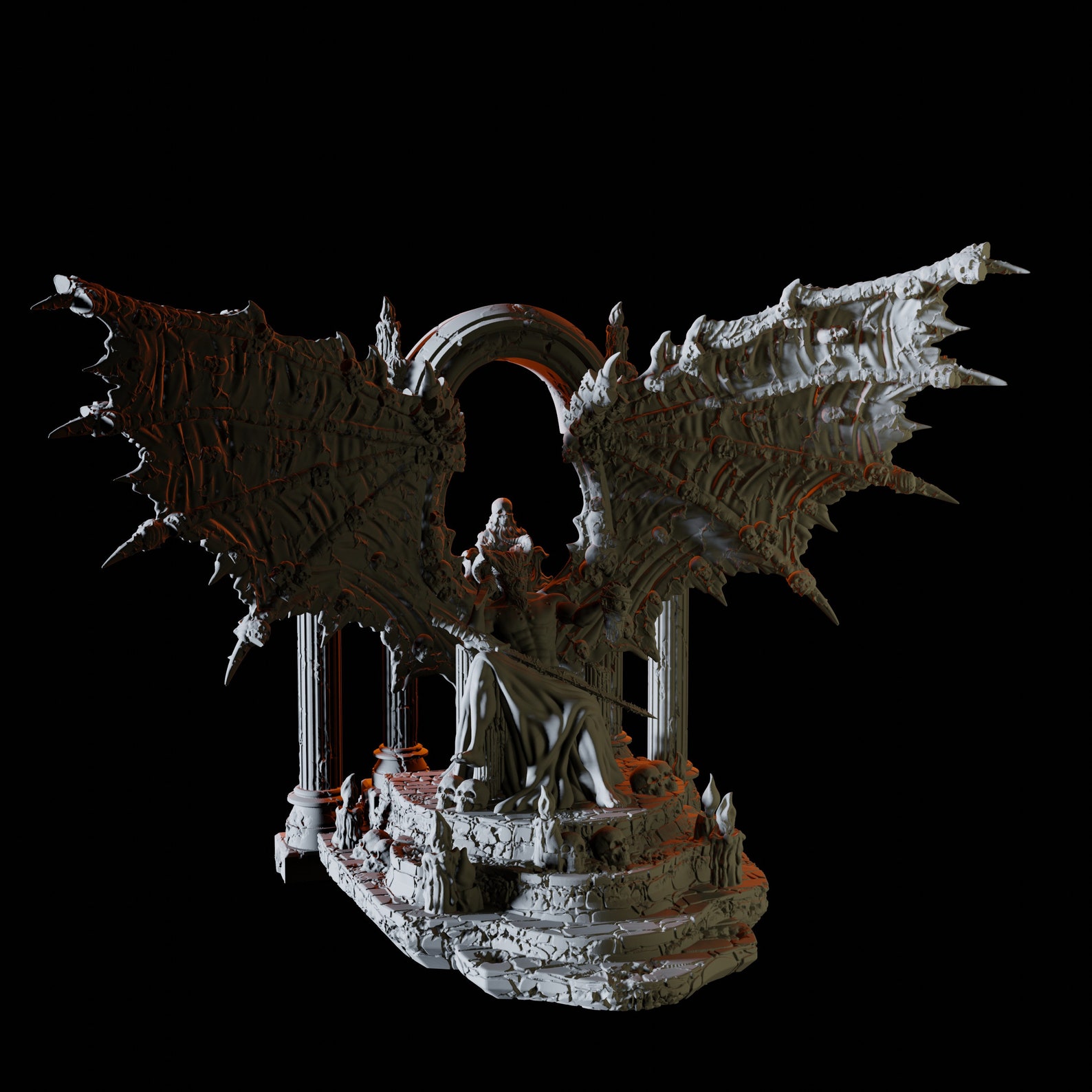 Asmodeus Miniature for D&D Dungeons and Dragons Pathfinder - Etsy Australia