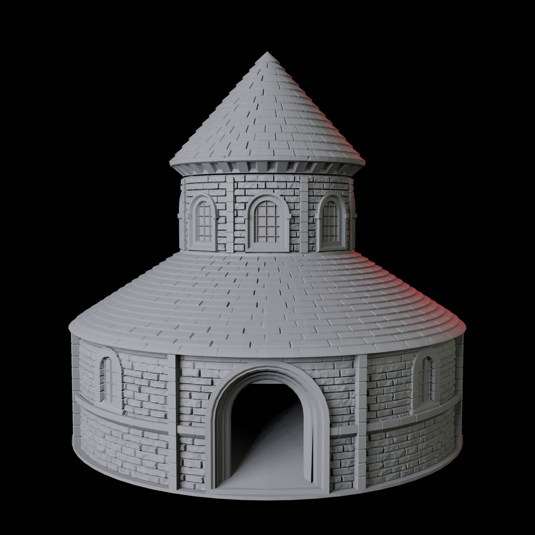 Round Church Dice Tower for Dungeons and Dragons, Pathfinder or Any ...