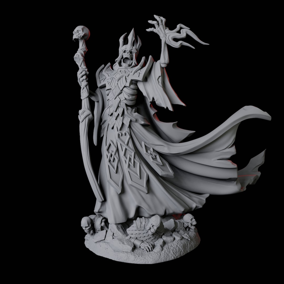 Renegade Lich Miniature for D&D, Dungeons and Dragons, Pathfinder and ...
