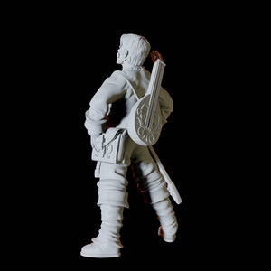 Human Male Bard Miniature for D&D, Dungeons and Dragons, Pathfinder and ...