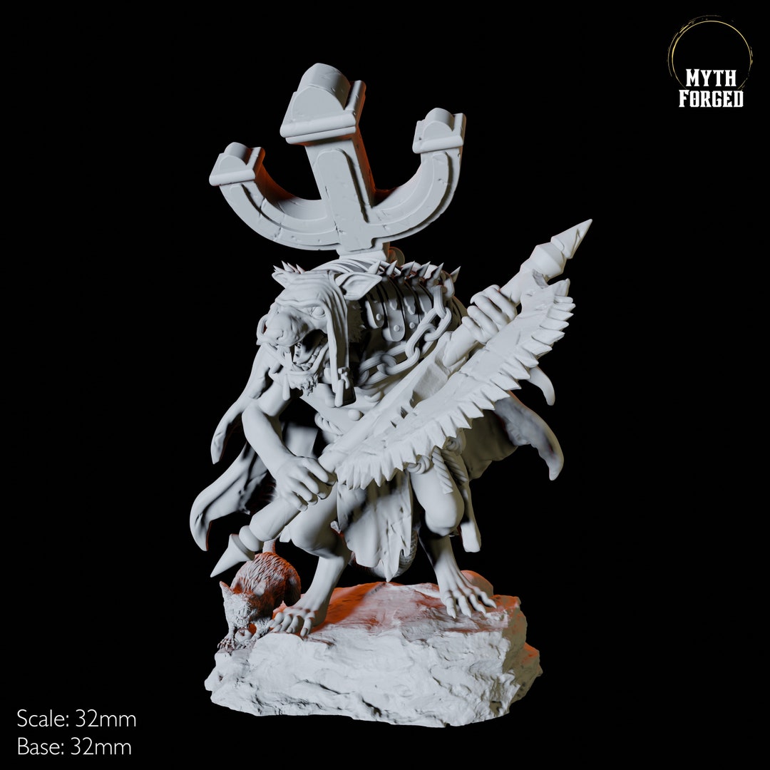 Crusader Ratfolk Miniature A for D&D Dungeons and Dragons - Etsy