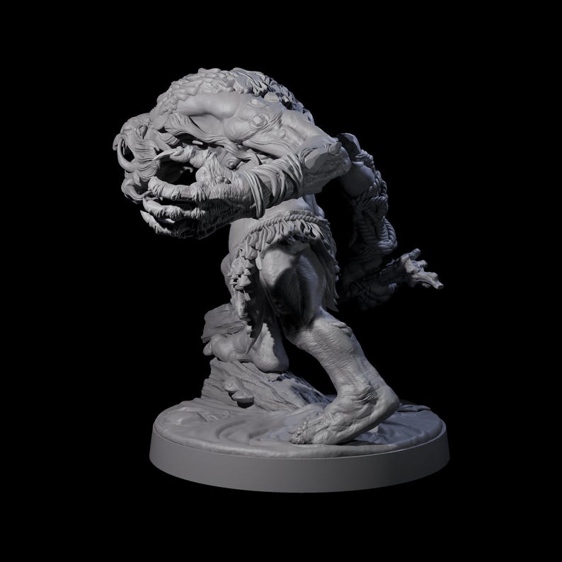 Hunch Back Troll C Miniature for D&D, Dungeons and Dragons, Pathfinder ...