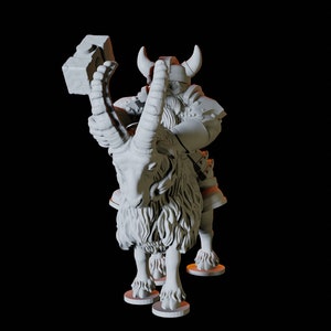 Three Dwarf Warriors Riding Goats for D&D, Dungeons and Dragons ...