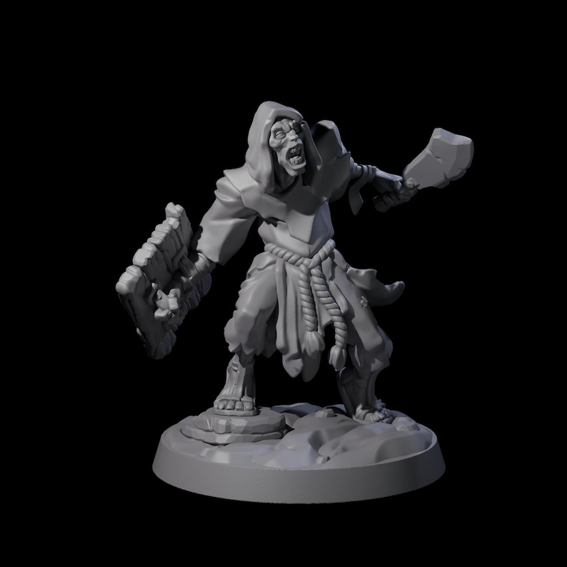 Decrepit Cultist Miniature for D&D, Dungeons and Dragons, Pathfinder ...