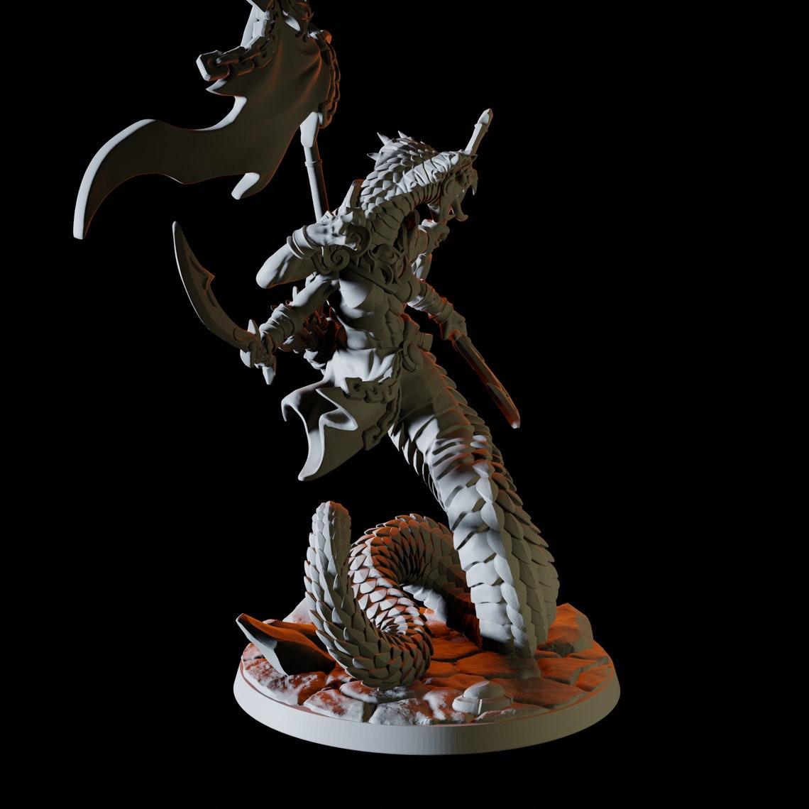 Yuan-ti Abomination Boss Miniature for D&D Dungeons and - Etsy Yuan-ti Abomination Boss Miniature for D&D Dungeons and - Etsy