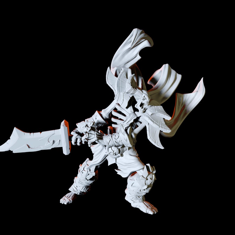 Demon Skeleton Miniature for D&D Dungeons and Dragons - Etsy UK