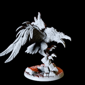 Giant Raven Miniature With Optional Rogue Rider for D&D, Dungeons and ...