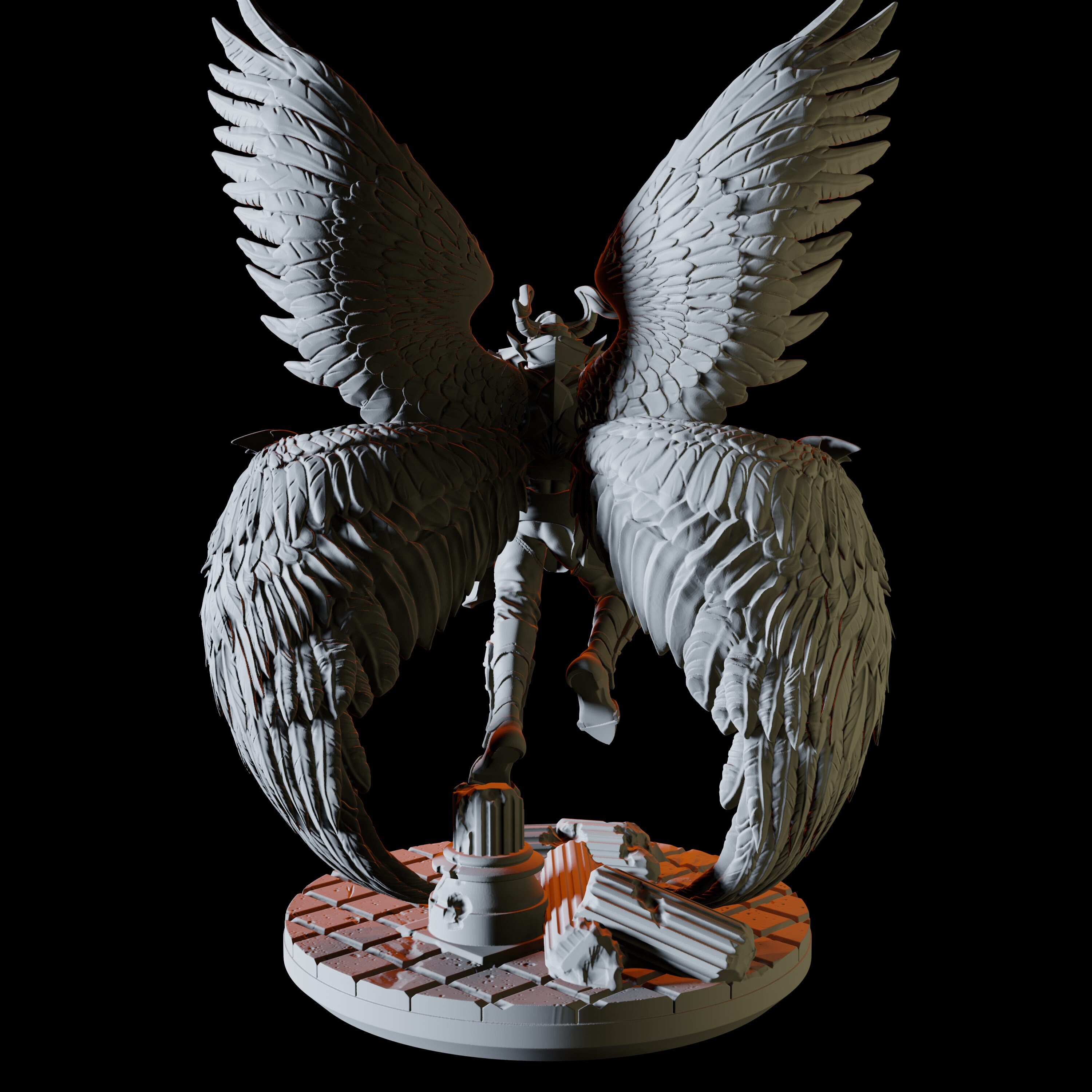 Armoured Angel Miniature for D&D Dungeons and Dragons - Etsy