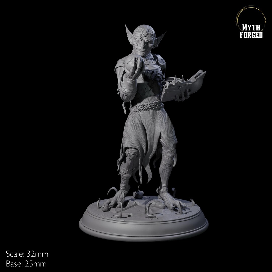 Plotting Goblin Sorcerer Miniature for D&D, Dungeons and Dragons ...