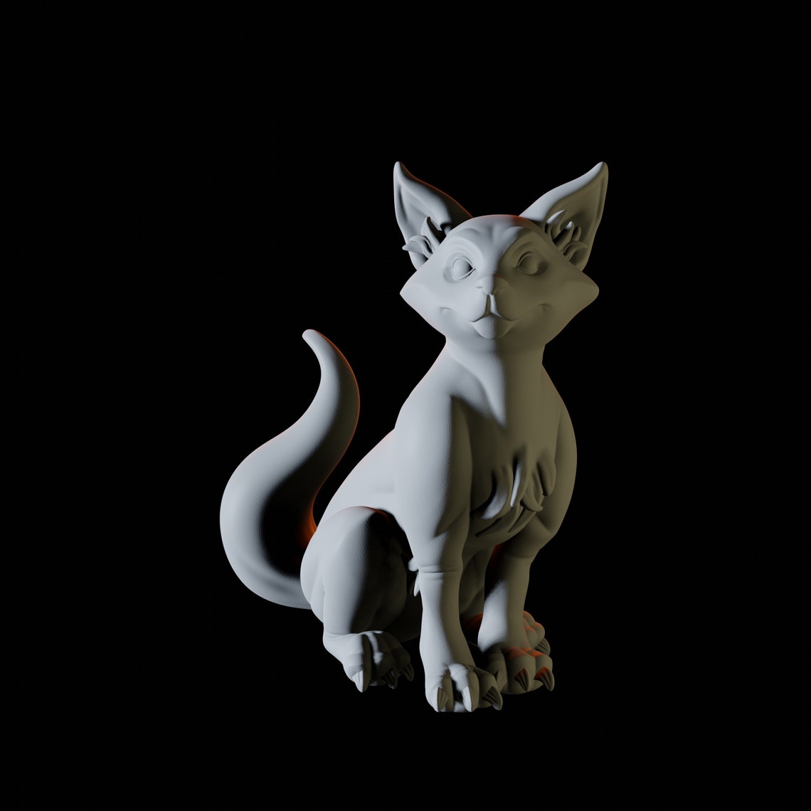 Fox Familiar Miniature for D&D, Dungeons and Dragons, Pathfinder and ...