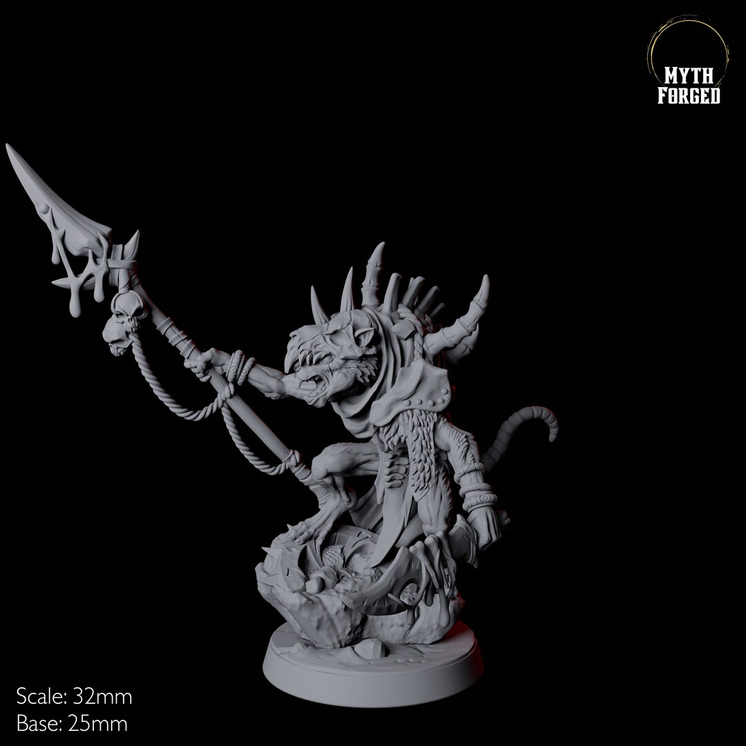 Ratfolk General Miniature for D&D, Dungeons and Dragons, Pathfinder and ...