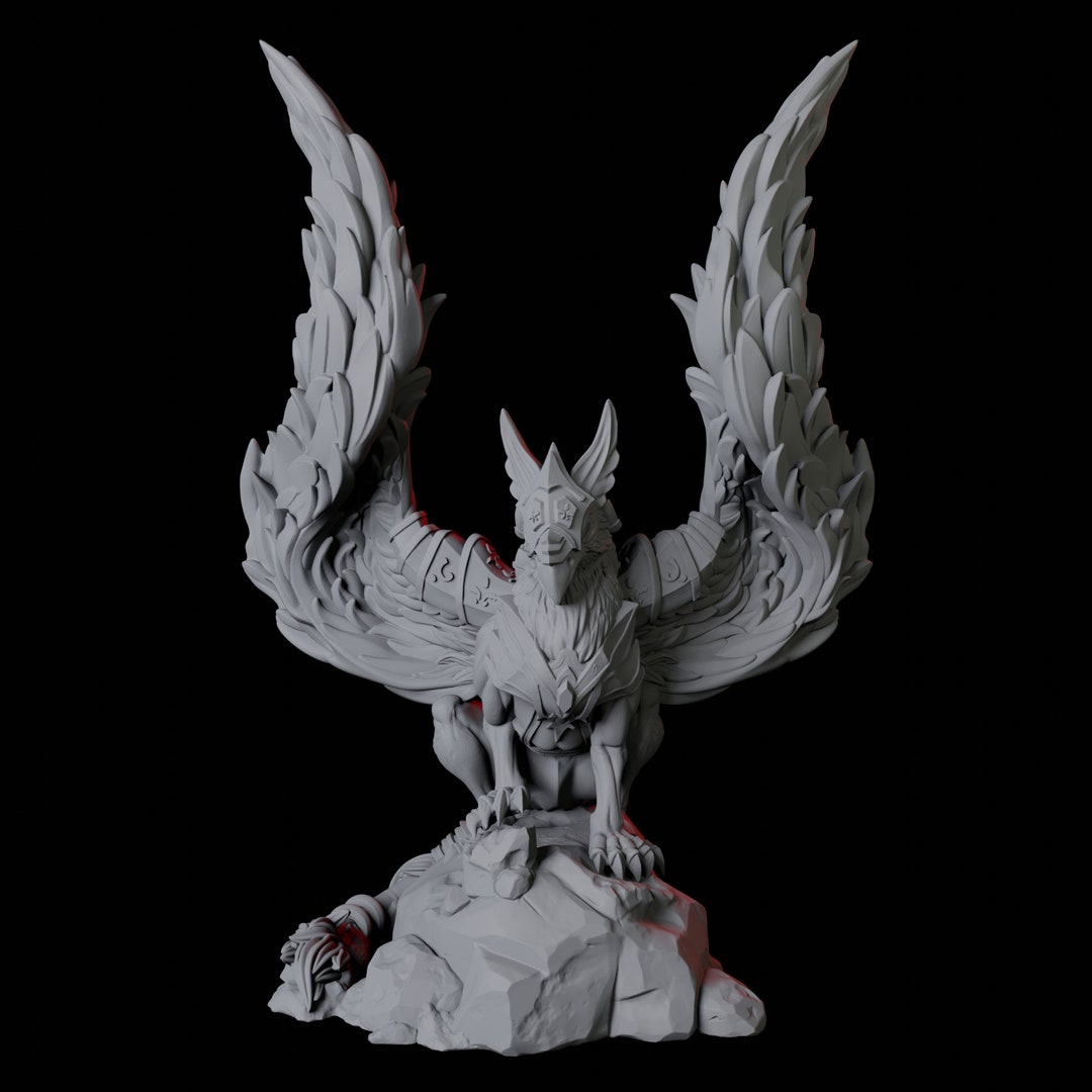 Royal Griffon or Gryphon Miniature for D&D, Dungeons and Dragons ...