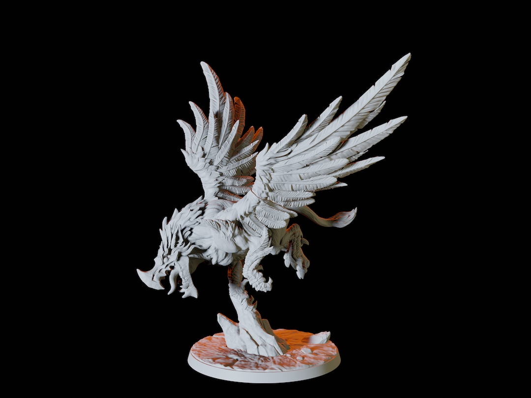 Griffon or Gryphon Miniature for D&D, Dungeons and Dragons, Pathfinder ...