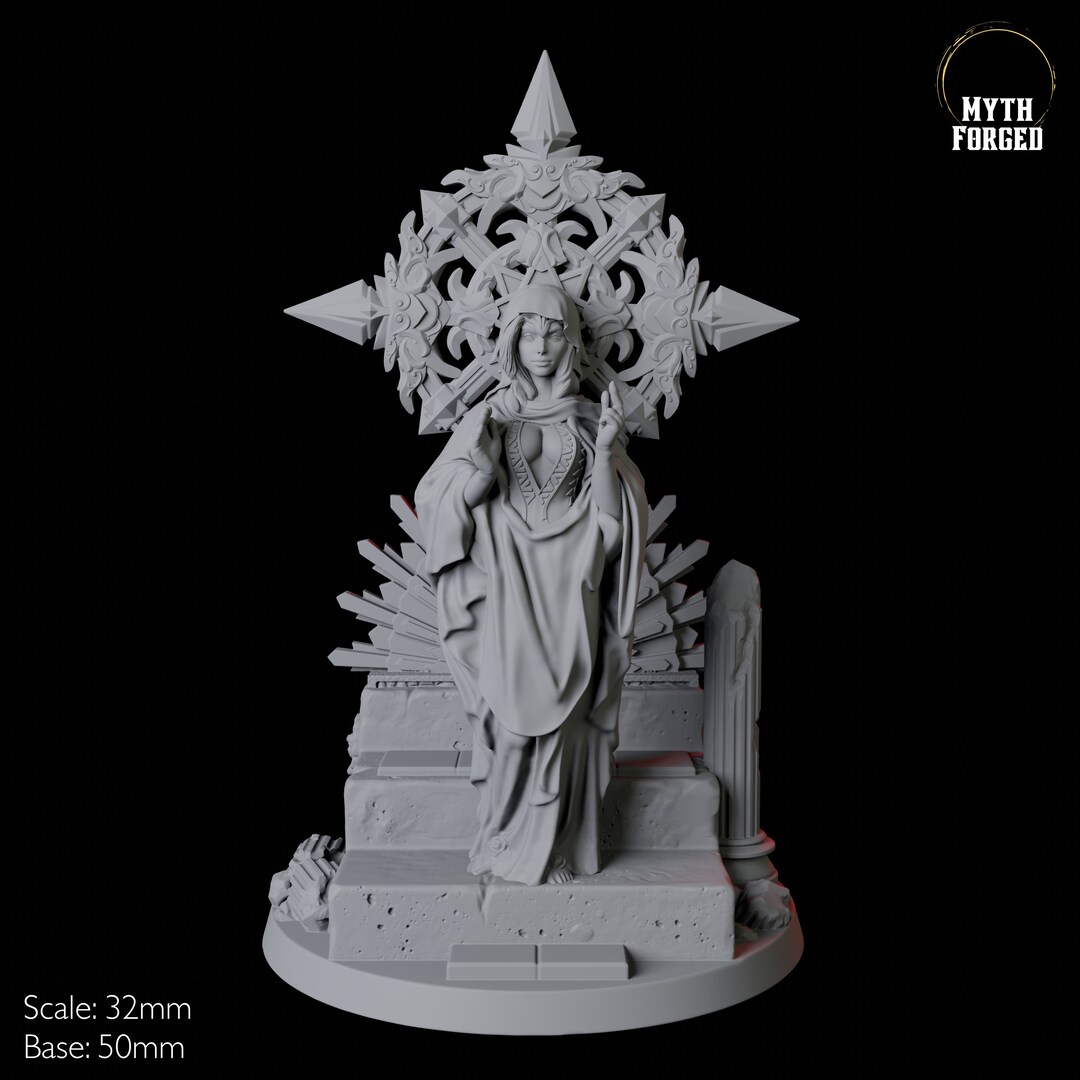 Confident Queen Miniature for D&D, Dungeons and Dragons, Pathfinder and ...