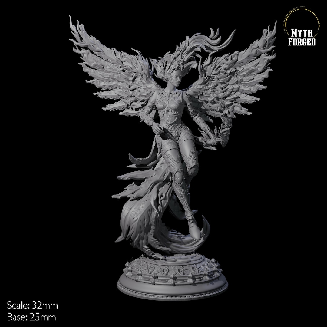Flying Harpy Miniature for D&D, Dungeons and Dragons, Pathfinder and ...