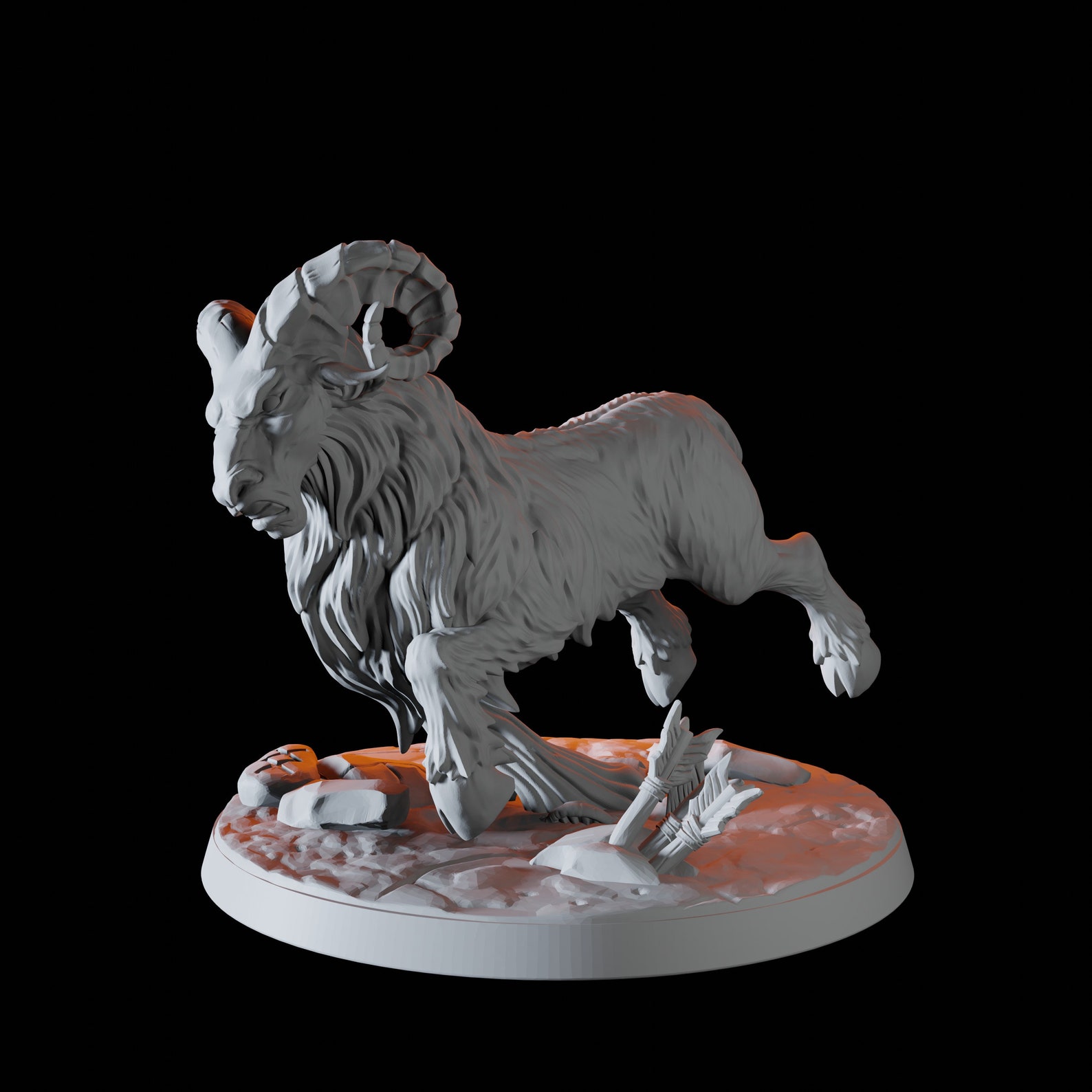 Giant Ram Miniatures for D&D Dungeons and Dragons Pathfinder - Etsy