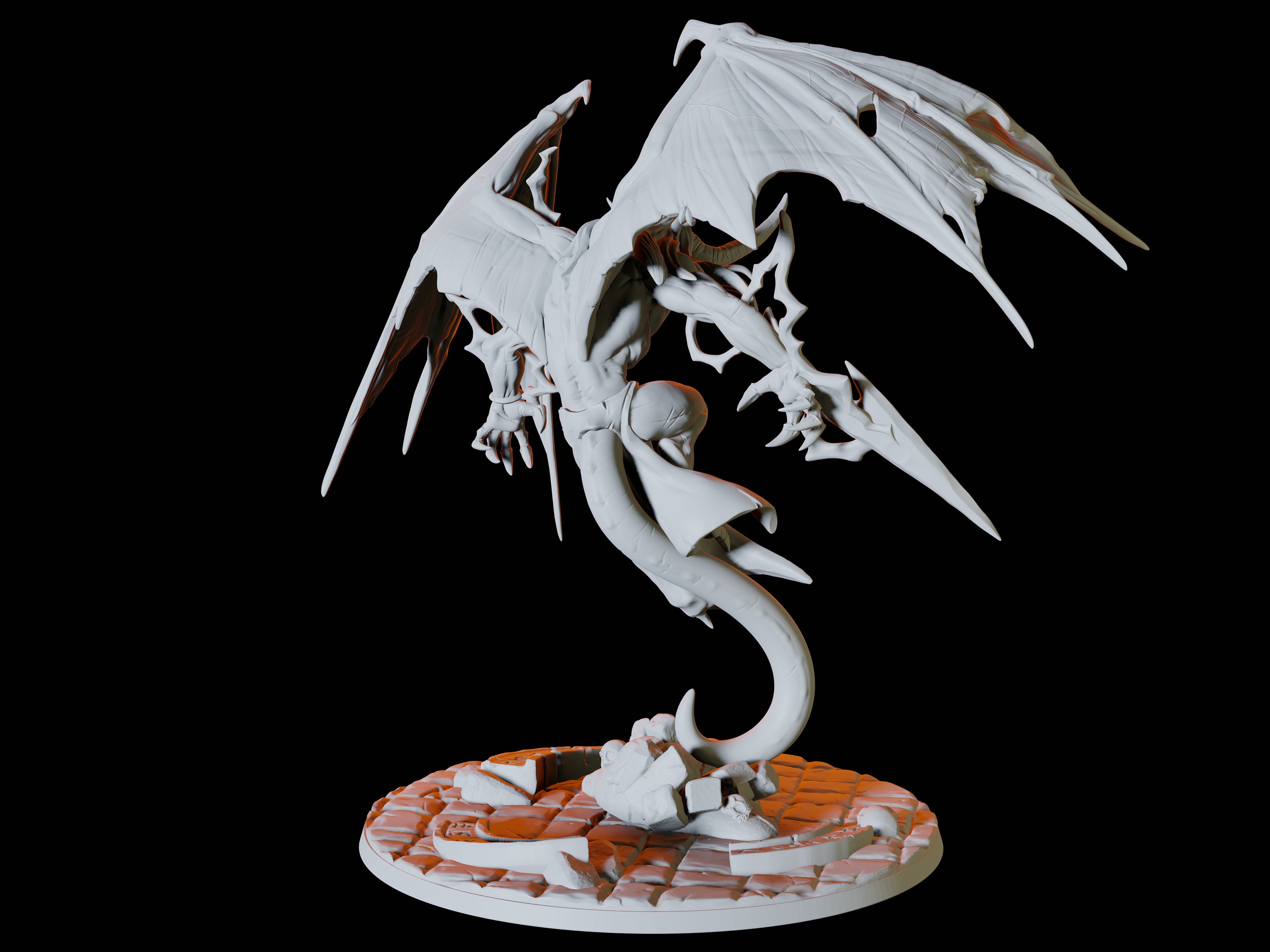 Archdevil Bone Devil or Demon Miniature for D&D Dungeons and | Etsy