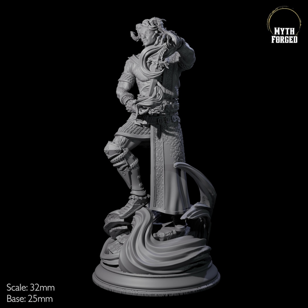 Serene Trickster Satyr Rogue Miniature for D&D, Dungeons and Dragons ...
