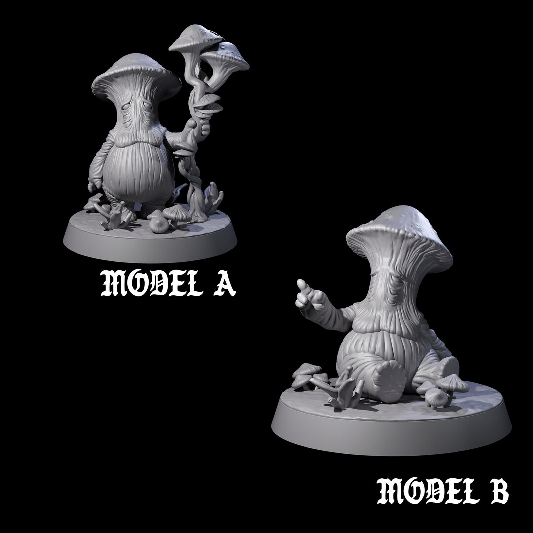 Two Myconid Younglings Miniature for D&D, Dungeons and Dragons ...