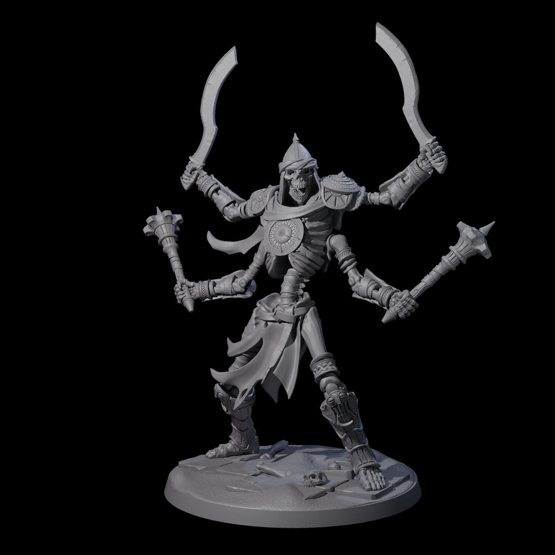 Roaming Skeletal Hulk C Miniature for D&D, Dungeons and Dragons ...