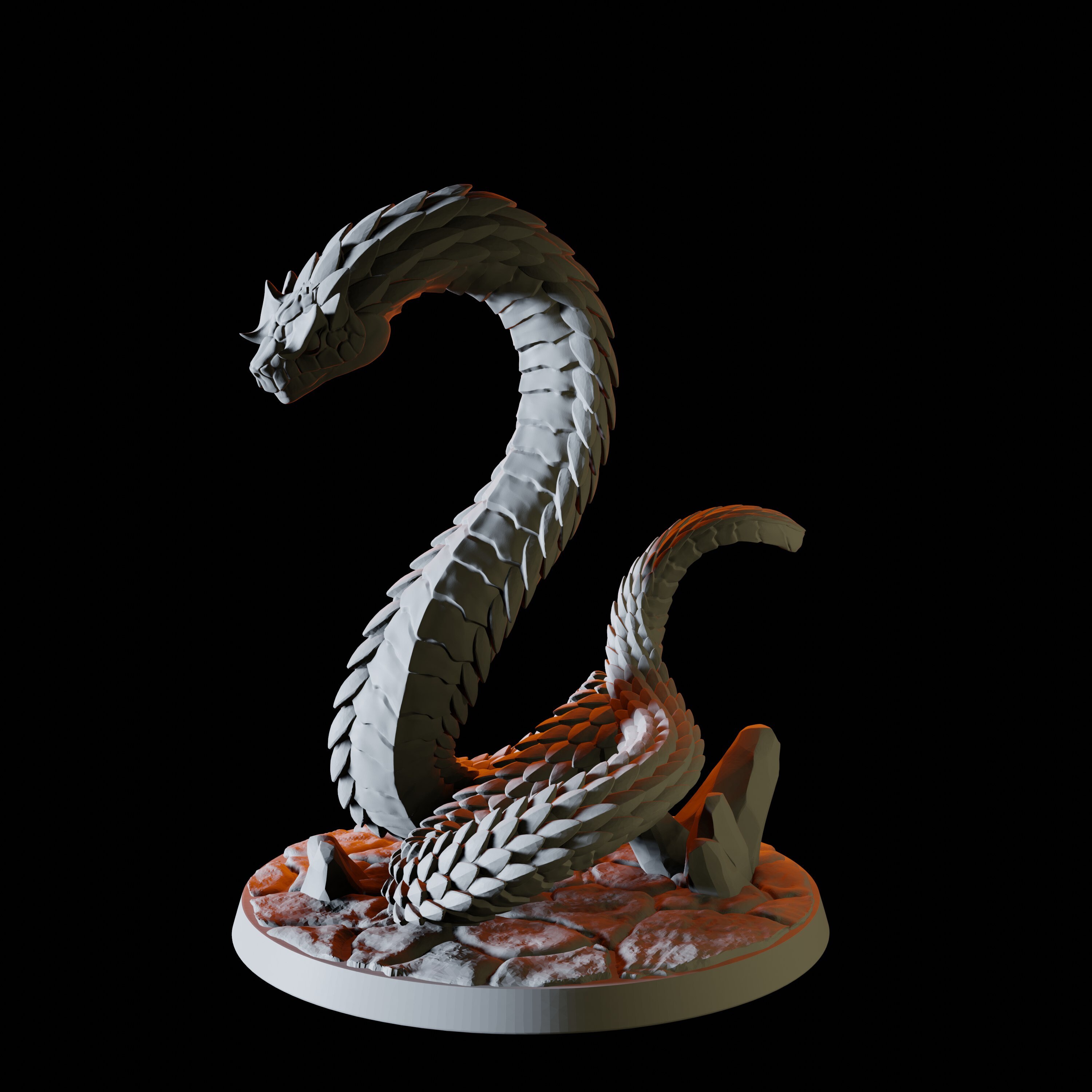 dnd RPG Wargaming Terrain Giant Jungle Snake Tabletop Miniature RPG ...