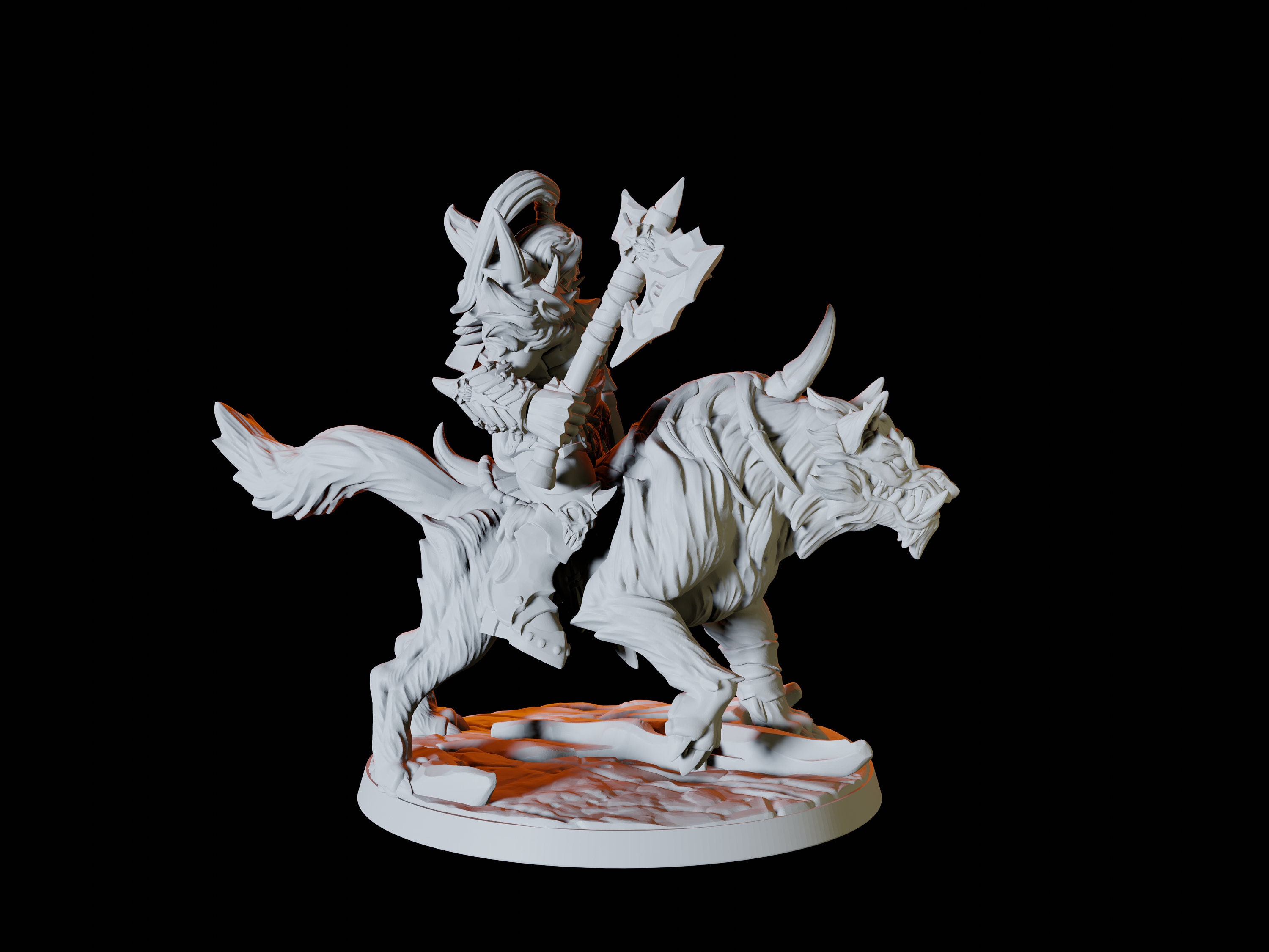 Frost Orc Warg Riders Miniature for D&D Dungeons and Dragons - Etsy UK