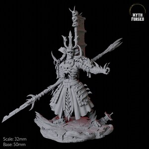 Four Undead, Skeletal, Death Samurai Miniatures for D&D, Dungeons and ...