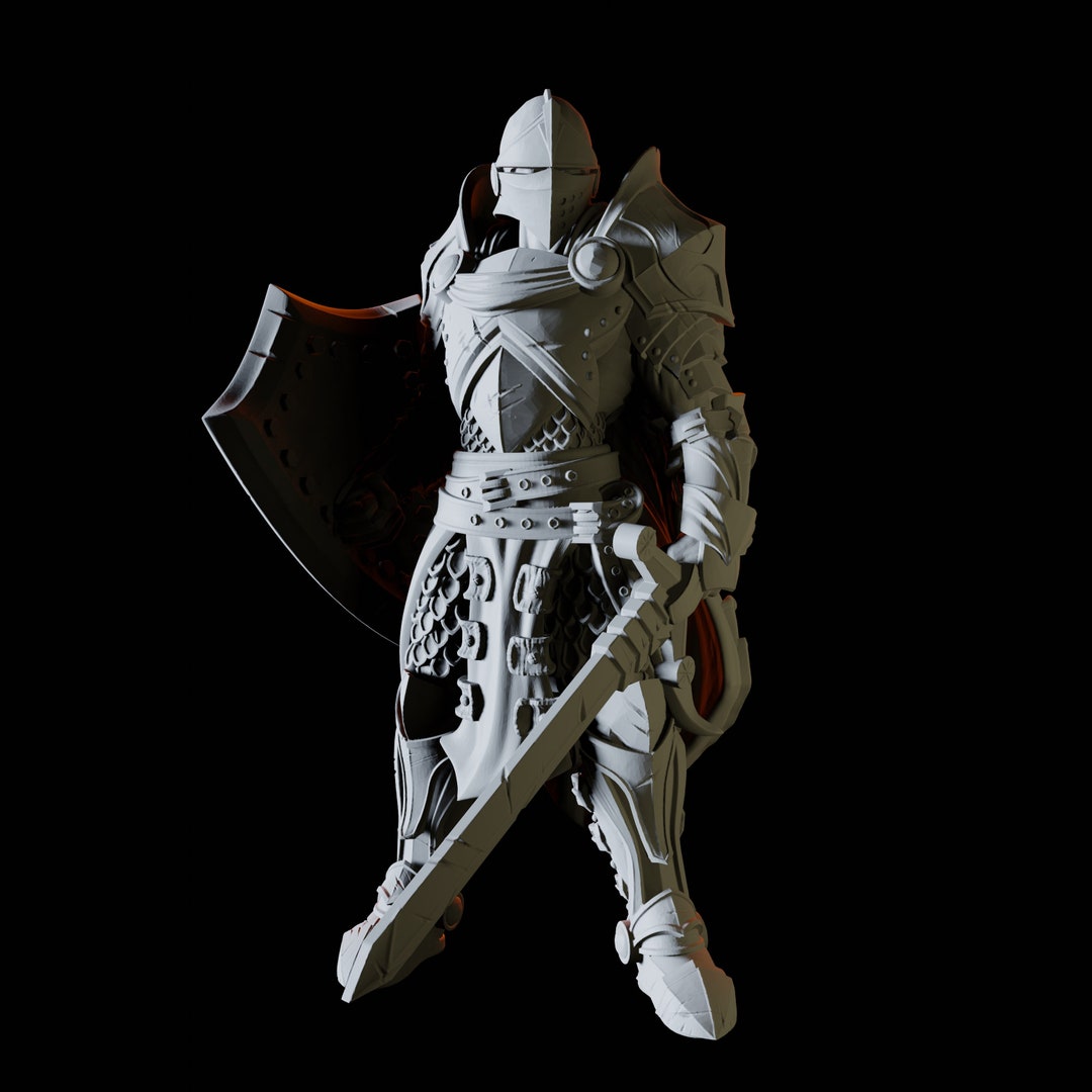 Royal Knight Miniature B for D&D, Dungeons and Dragons, Pathfinder and ...