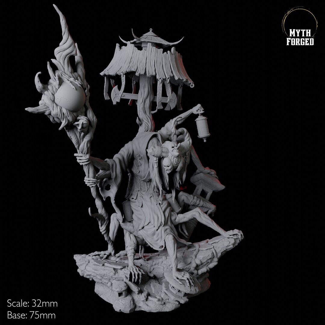 Japanese Taljjae Abomination Miniature D for D&D, Dungeons and Dragons ...