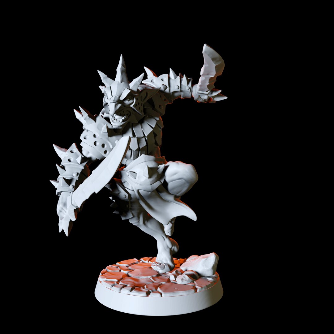 Duel Sword Wielding Hobgoblin Miniature || D&D, Dungeons and Dragons ...