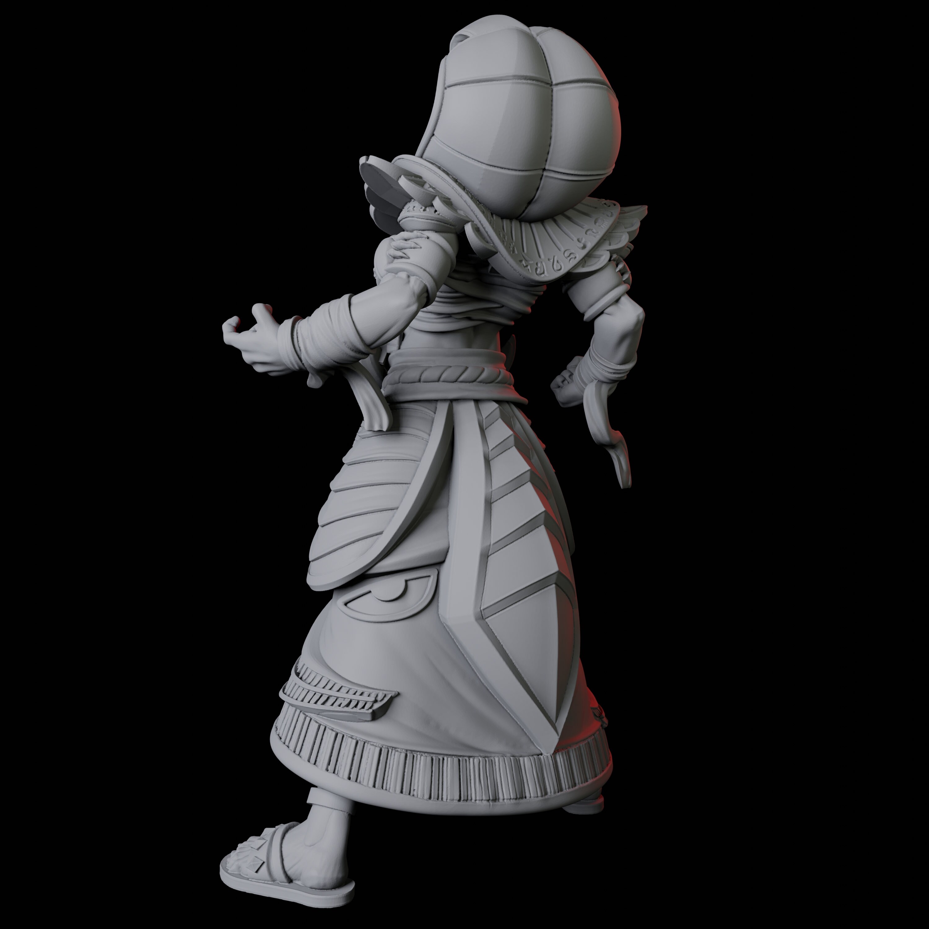 Screaming Undead Pharaoh Miniature for D&D, Dungeons and Dragons ...