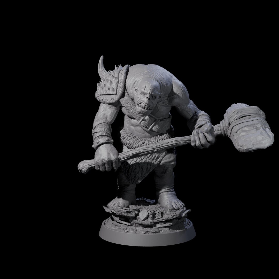 Deformed Ogre J Miniature for D&D, Dungeons and Dragons, Pathfinder and ...