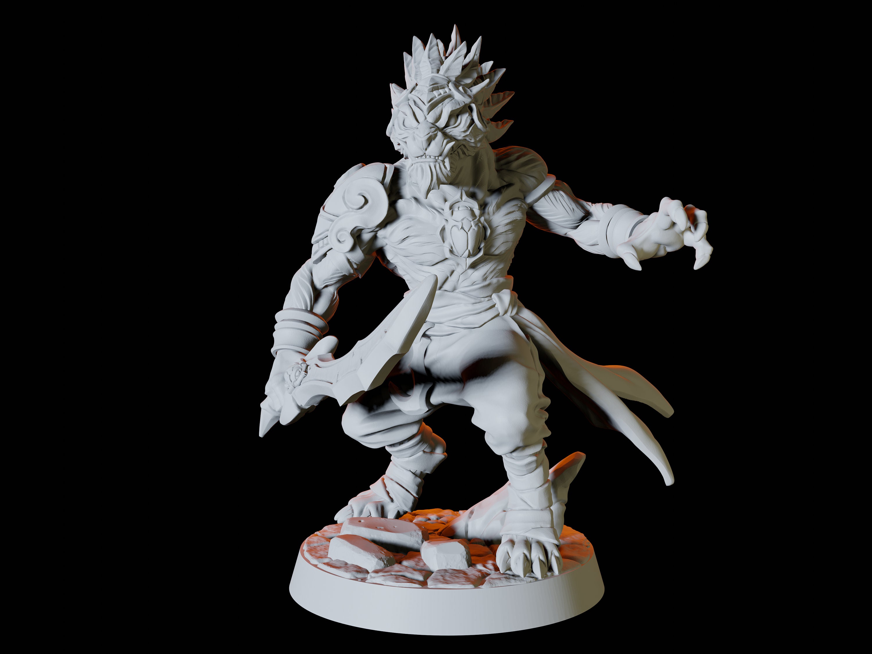Six Tabaxi, Tigerfolk or Rakshasa Soldiers for D&D, Dungeons and ...