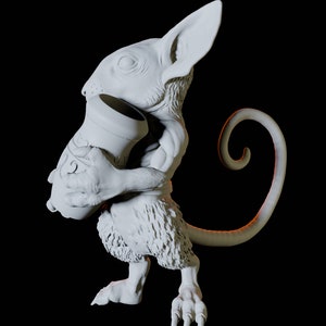 Three Mouselings, Mice, Mouse Miniature for D&D, Dungeons and Dragons ...