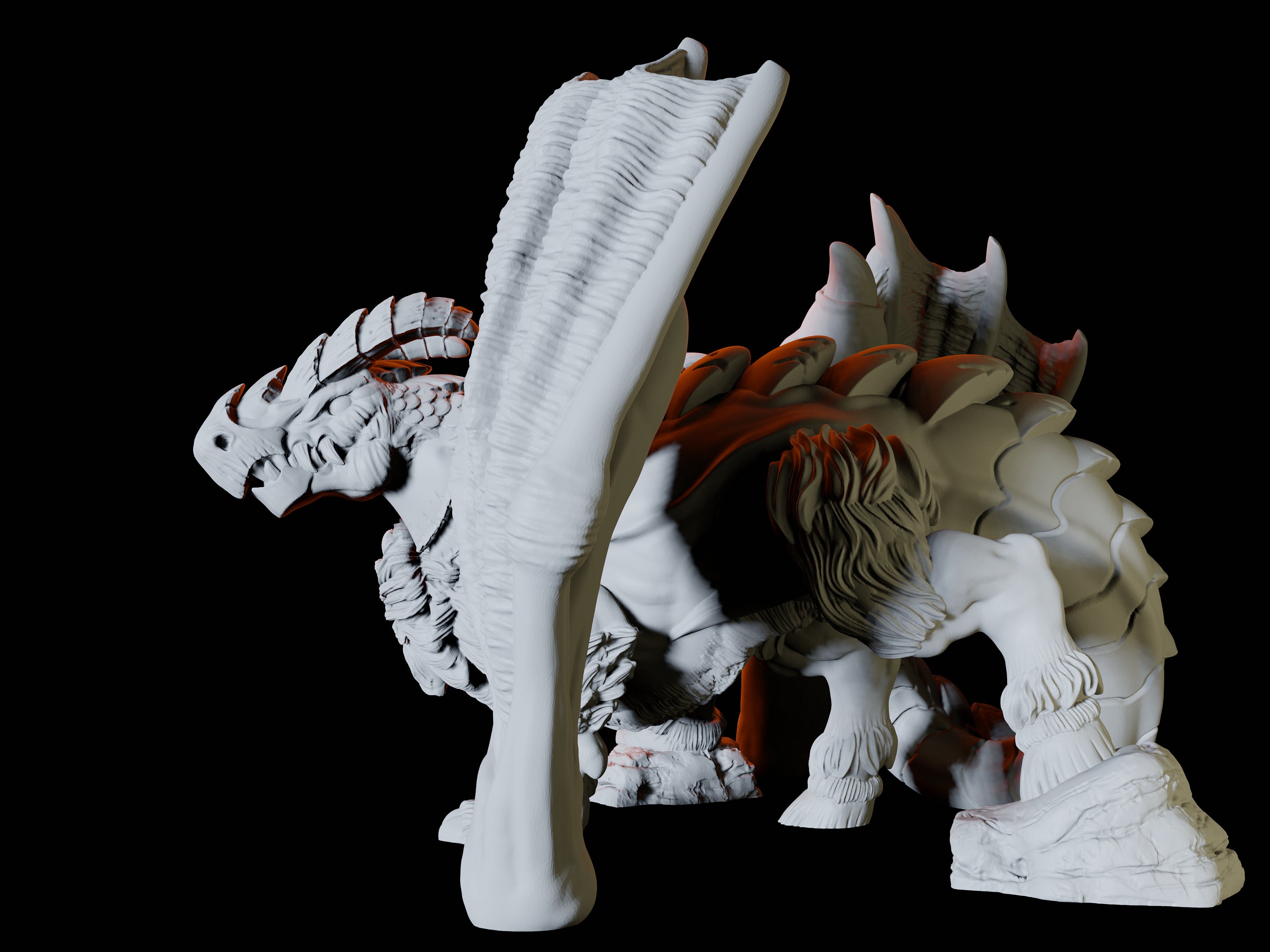 Chimera Miniature for D&D, Dungeons and Dragons, Pathfinder and Many ...