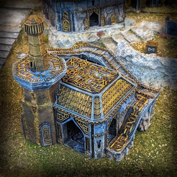 Dwarven Smelting House Building Scatter Terrain for D&D, Dungeons and ...