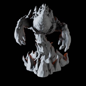 Fire Elemental Miniature for D&D, Dungeons and Dragons, Pathfinder and ...