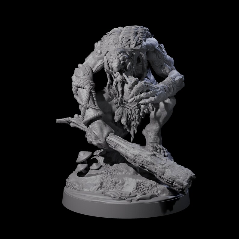 Miniatura de trol jorobado B para D&D, Dungeons & Dragons, Pathfinder y ...