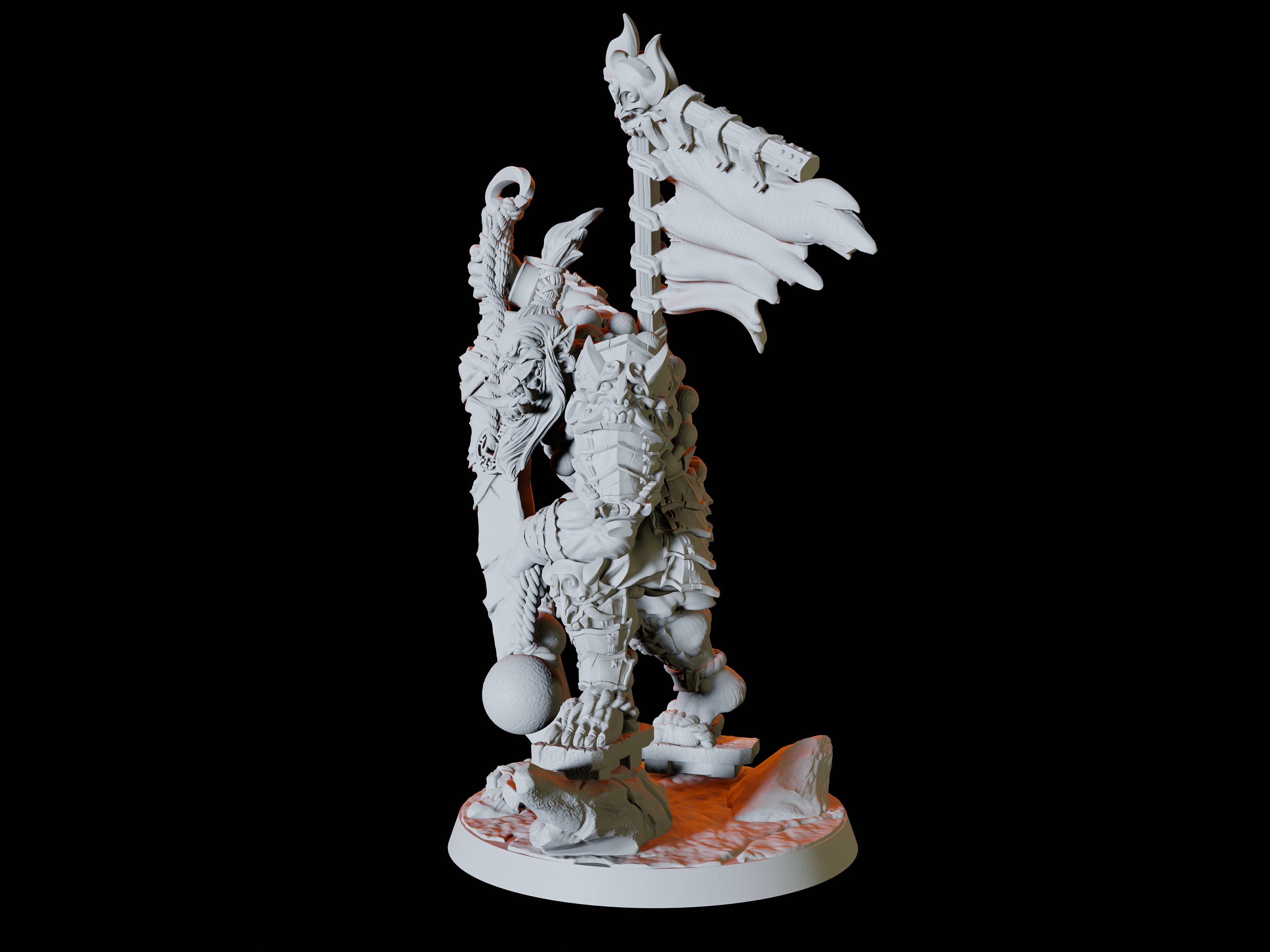 Orc or Ogre Warchief Boss Fighter Clan Leader Miniature for | Etsy