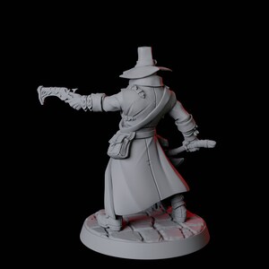 Vampire Hunter Miniature B With Crossbow or Gun for D&D, Dungeons and ...