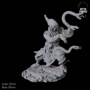 Yuan-ti Malison Snake Charmer Miniature A for D&D, Dungeons and Dragons ...
