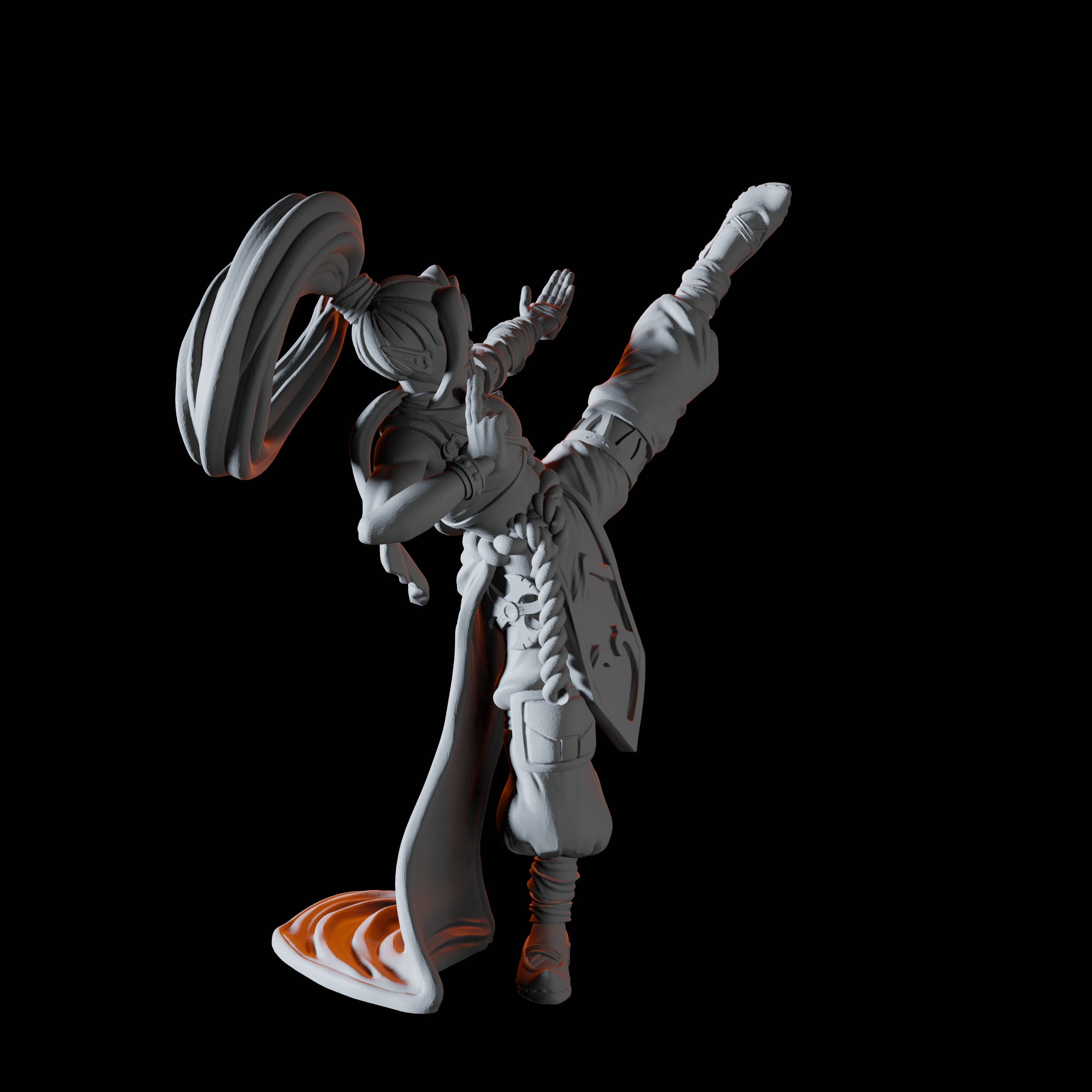 Elf Monk Miniature for D&D Dungeons and Dragons Pathfinder - Etsy UK