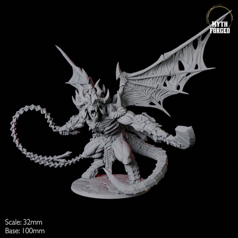 Menacing Balor Miniature for D&D, Dungeons and Dragons, Pathfinder and ...
