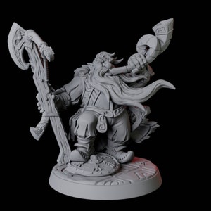 Dwarf Ranger or Scout Miniature for D&D, Dungeons and Dragons ...