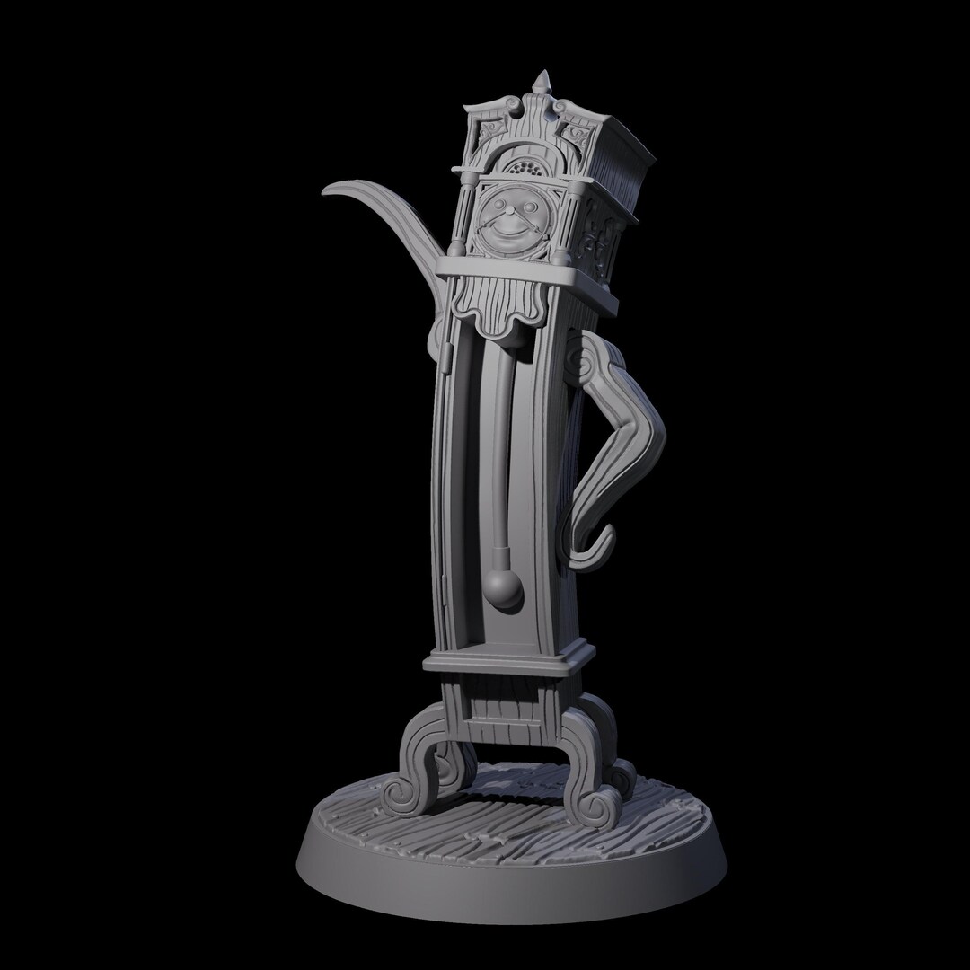 Welcoming Enchanted Grandfather Clock Miniature for D&D, Dungeons and ...