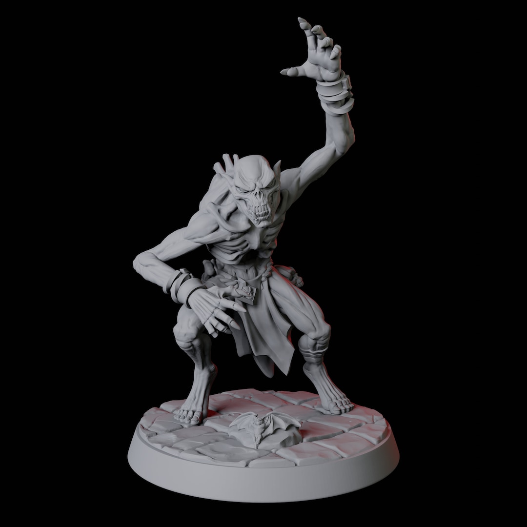 Creeping Ghoul Miniature D for D&D, Dungeons and Dragons, Pathfinder ...